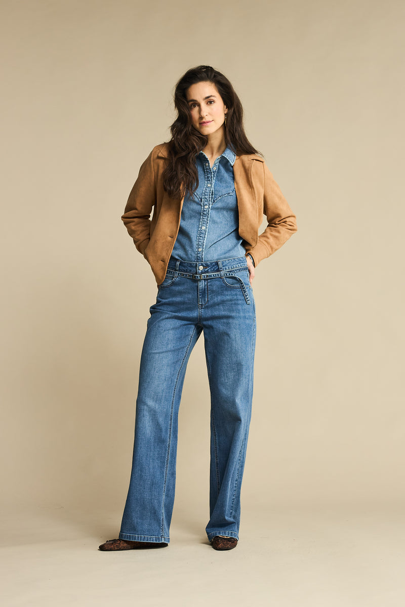 Jack Faux Suede | Red Button – HipEnzo